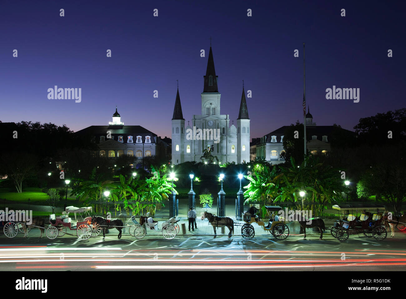 USA, Louisiana, New Orleans, French Quarter, Jackson Square, St. Louis ...