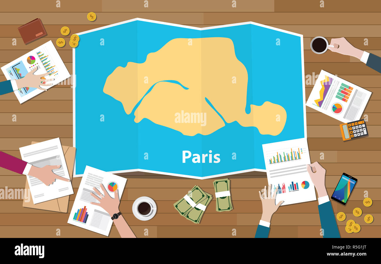 paris capital france city region economy growth with team discuss on ...