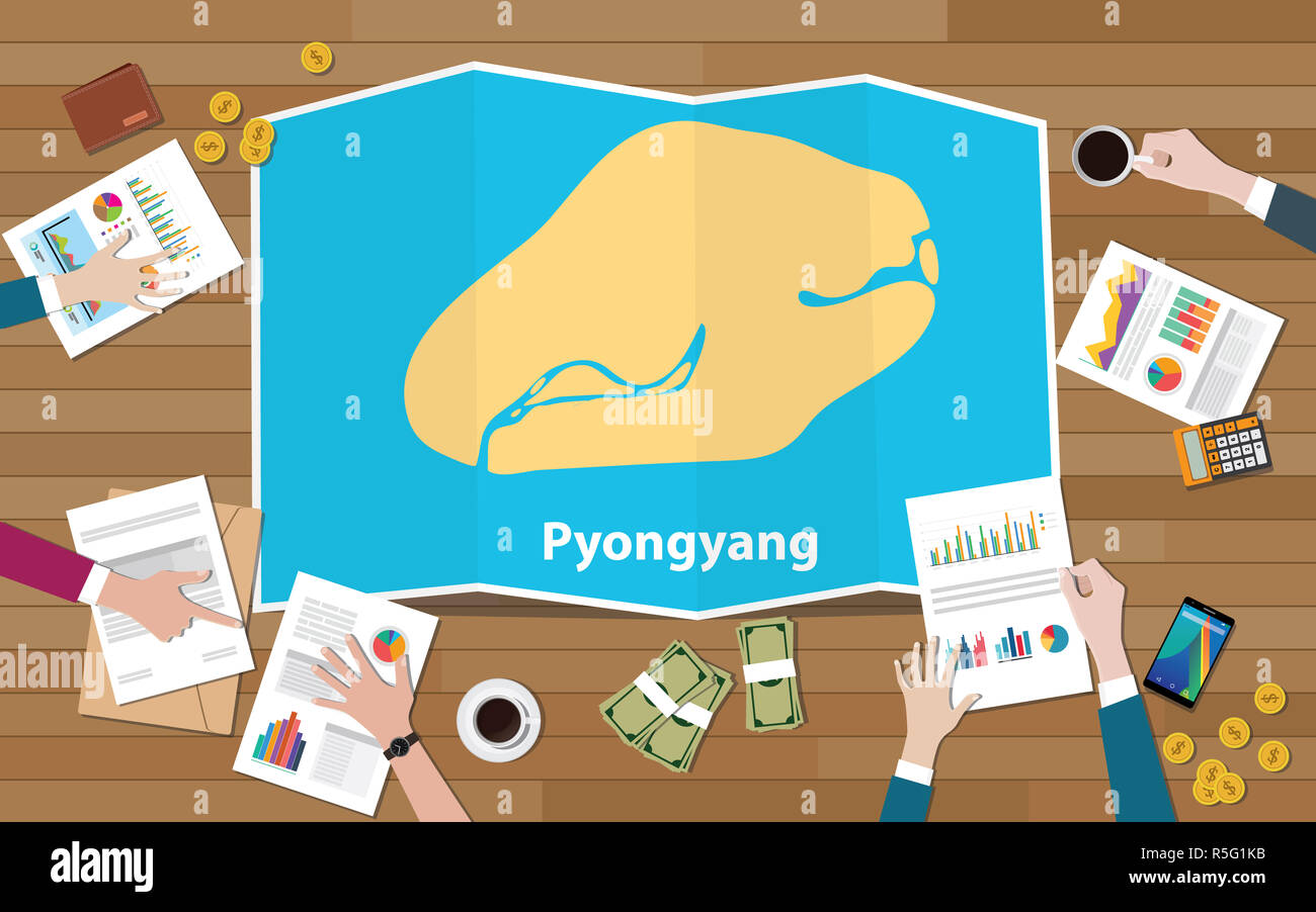 pyongyang north korea capital city region economy growth with team ...