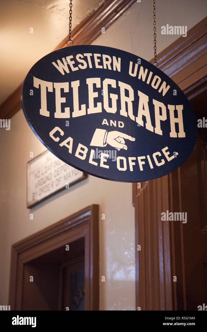 American telegraph office hi-res stock photography and images - Alamy