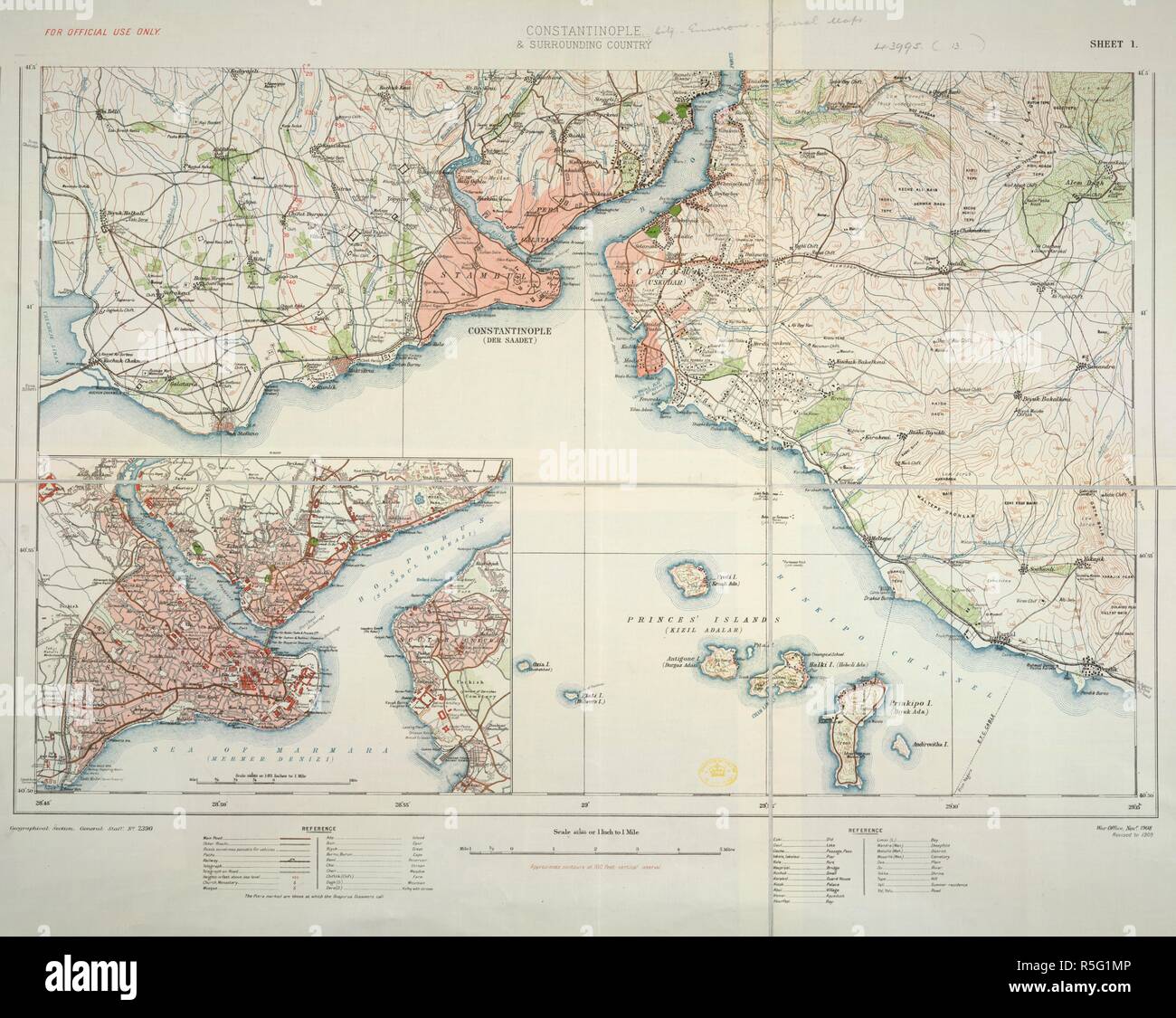 Map Of Constantinople And Countries Around It