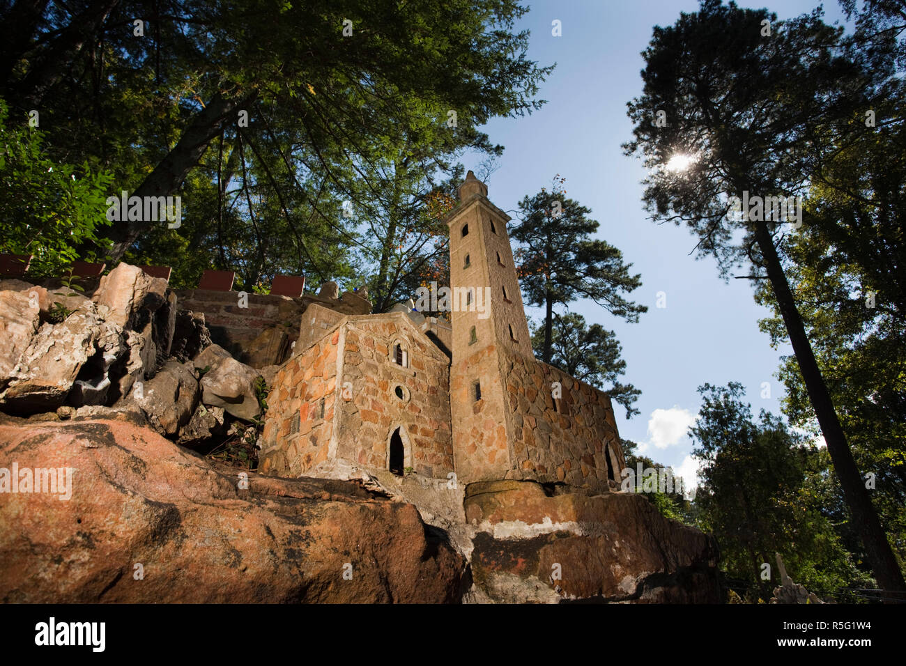 USA, Alabama, Cullman, Ave Maria Grotto, miniature international ...