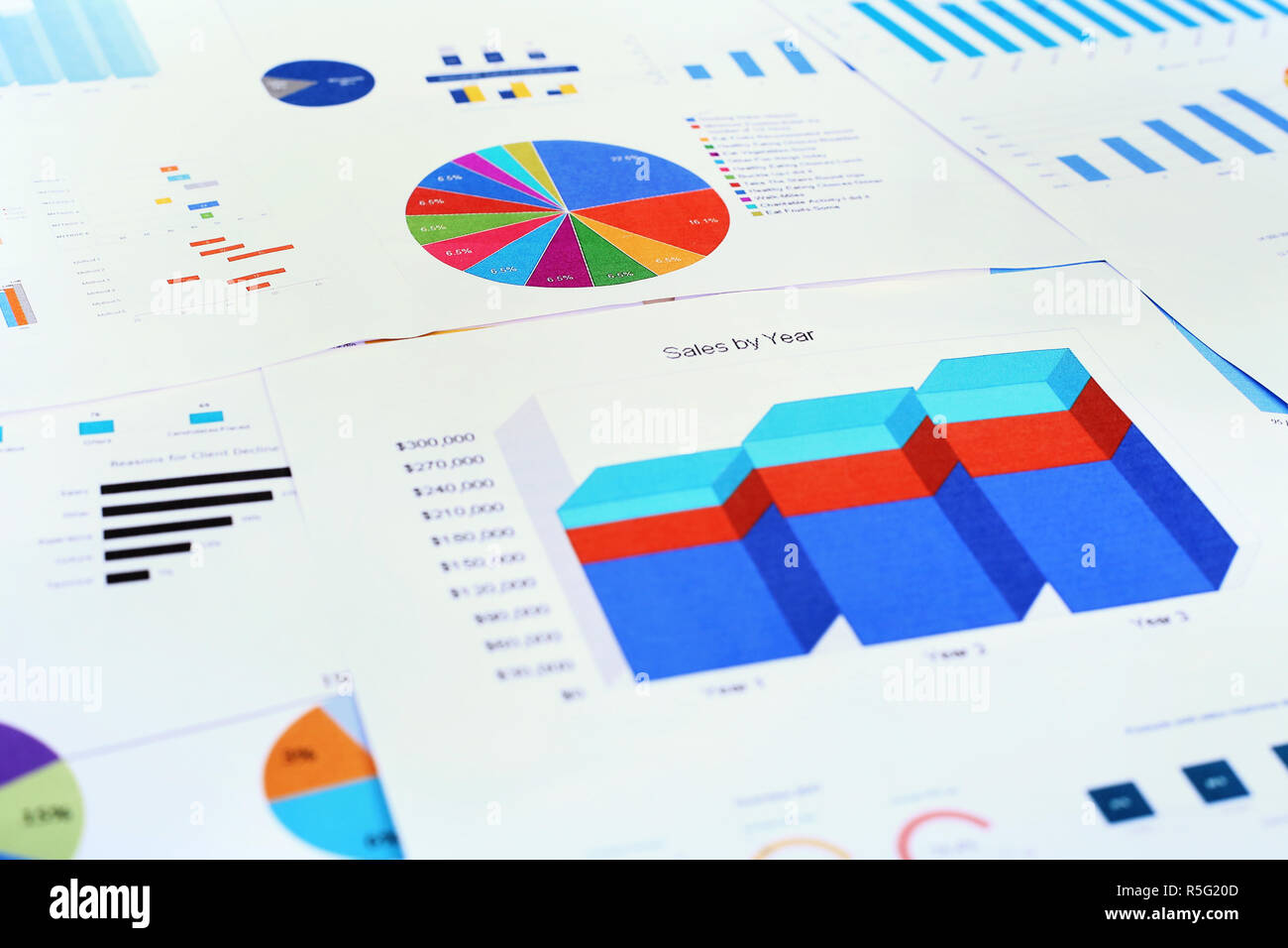 Portrait of financial graph paper Stock Photo - Alamy