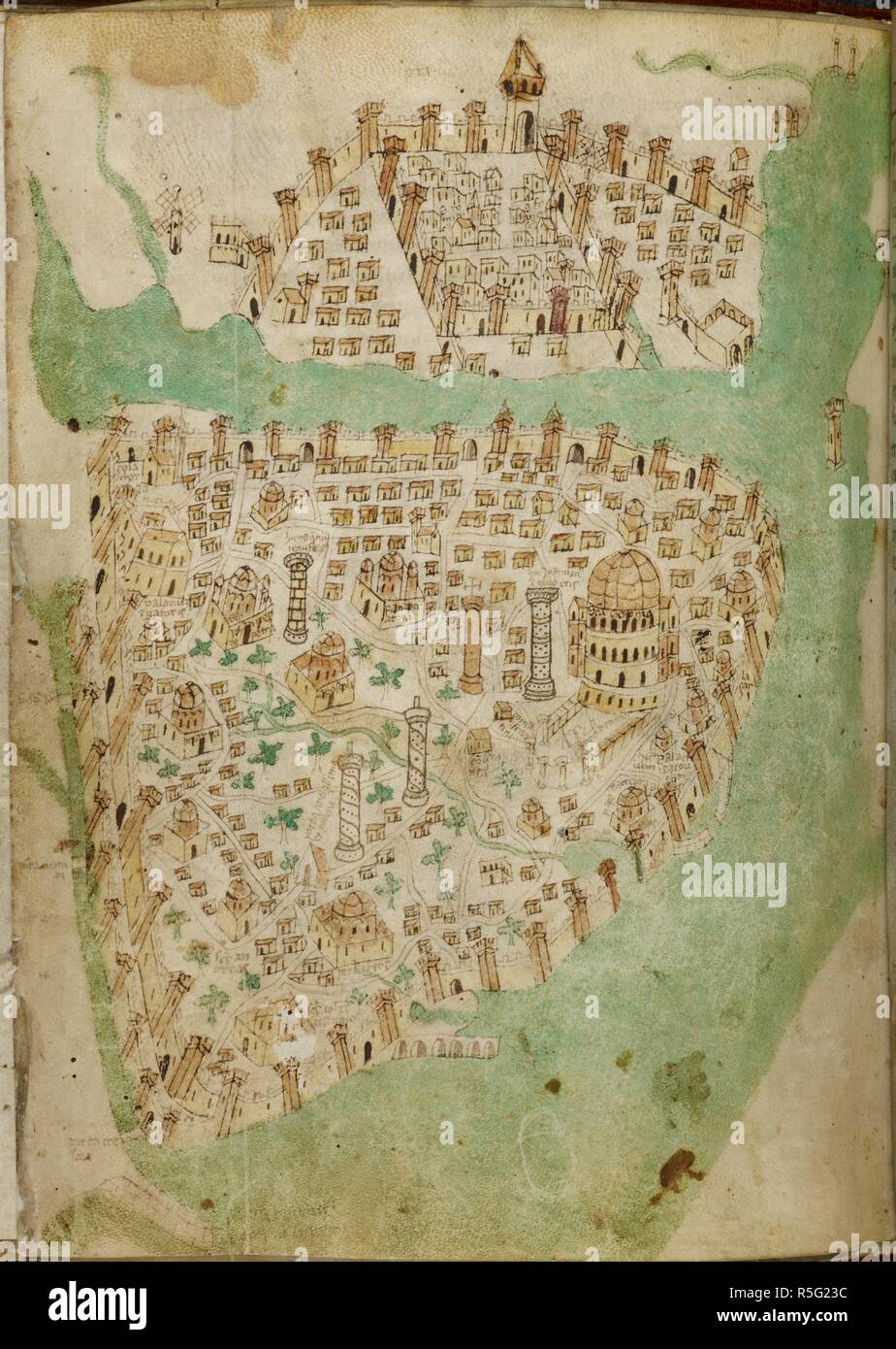 Map of constantinople (1422) hi-res stock photography and images - Alamy