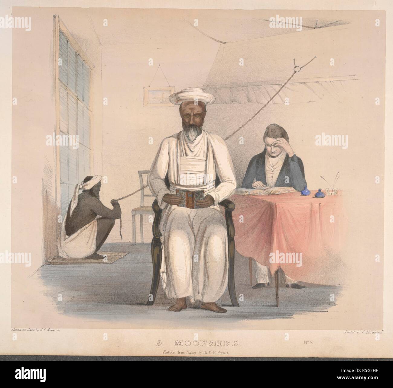 'A Moonshee' . 1848. Coloured lithograph. Source: P1400. Language ...