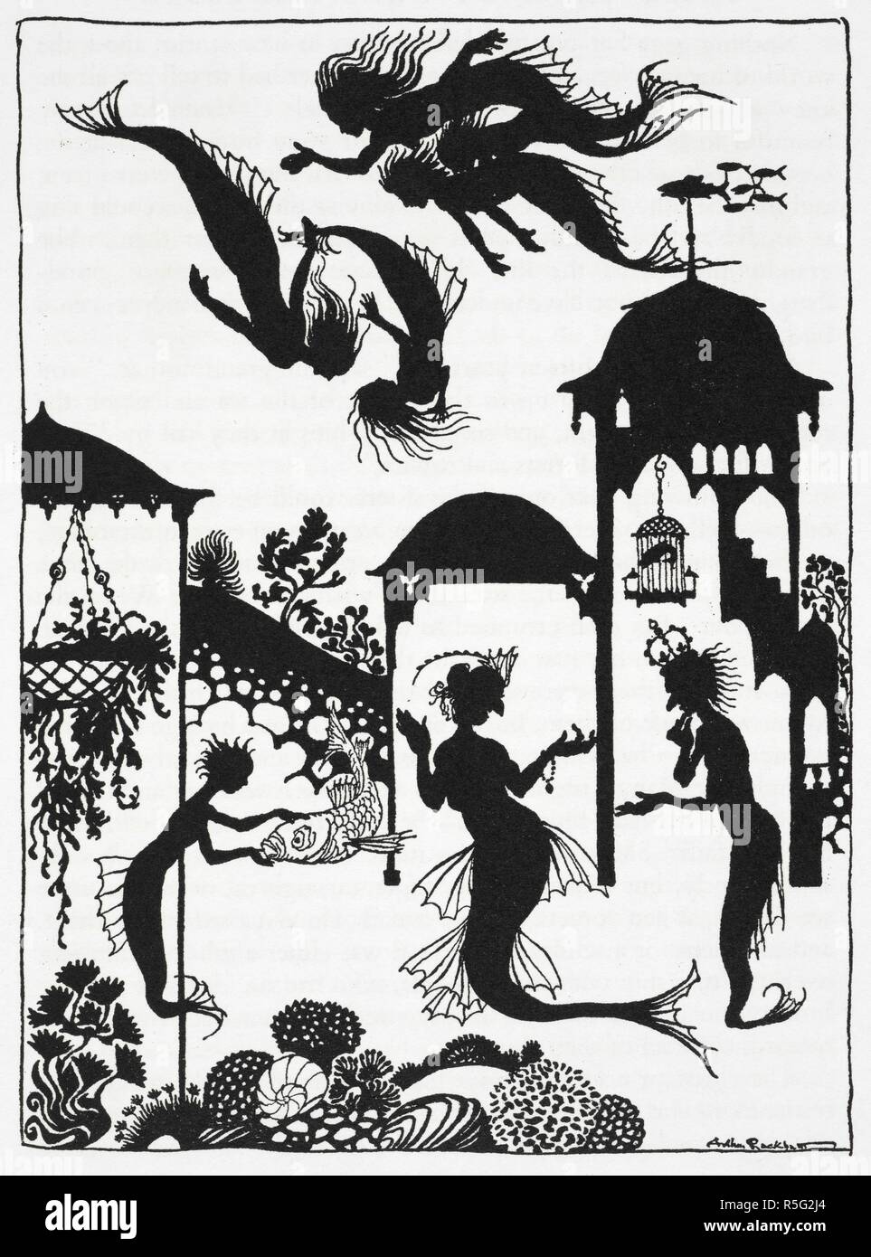 Illustration for 'the little mermaid'. Fairy Tales ... Illustrated by ...