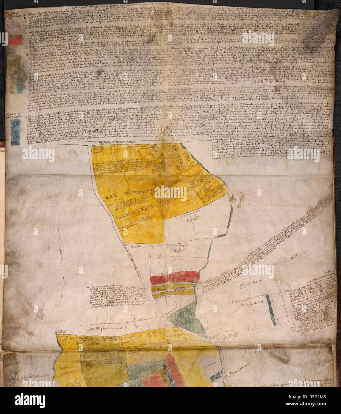 Plan of the Davies estate, Westminster. London; circa 1663-1669. [Upper ...