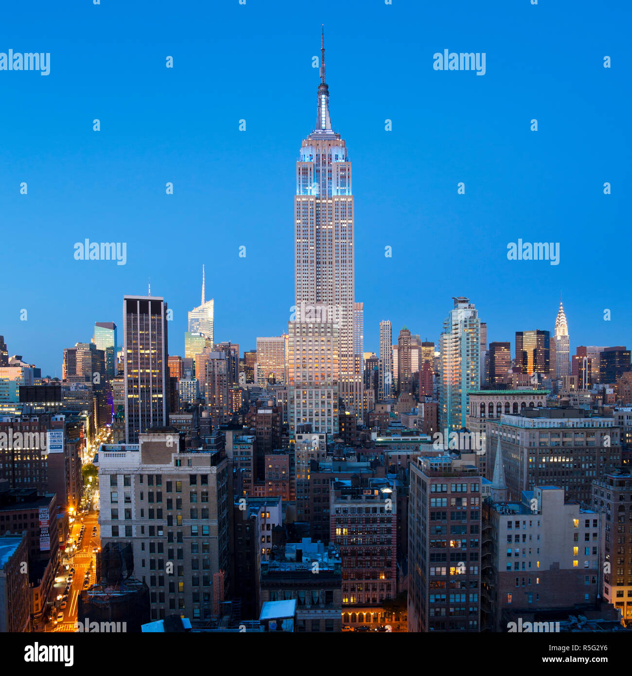 Elevated city view towards commercial hi-res stock photography and ...