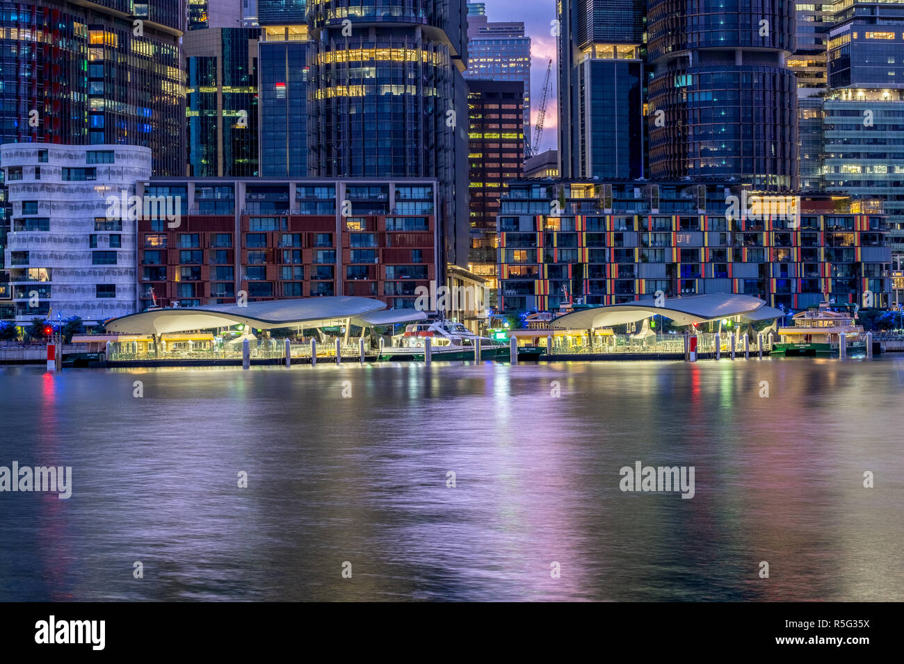 Ferry Wharf at Sydney's Barangaroo Stock Photo - Alamy