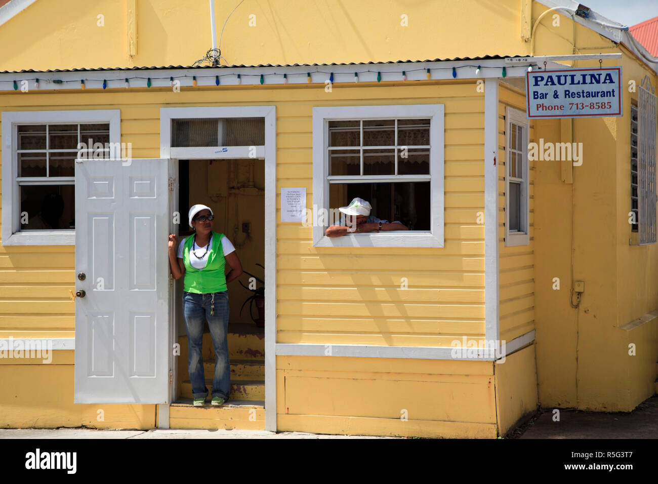 Caribbean, US Virgin Islands, St. Croix, Christiansted, Old town and ...
