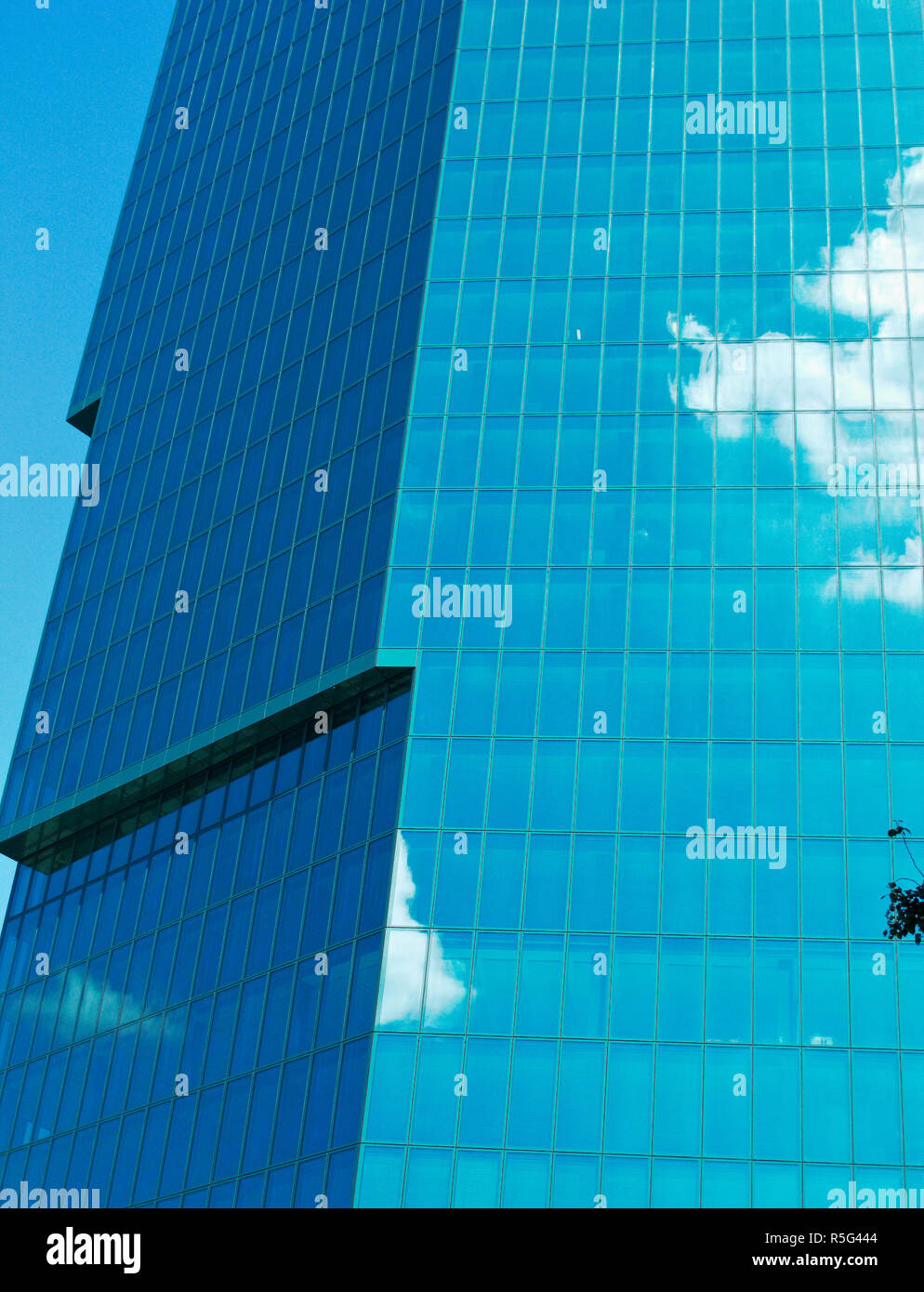 Shiny reflections of business buildings in Zurich (Züri west Stock ...
