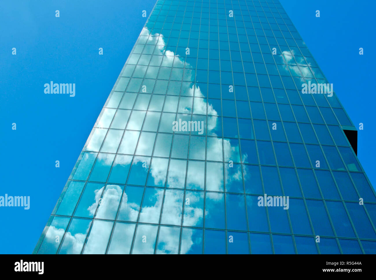 Shiny reflections of business buildings in Zurich (Züri west Stock ...