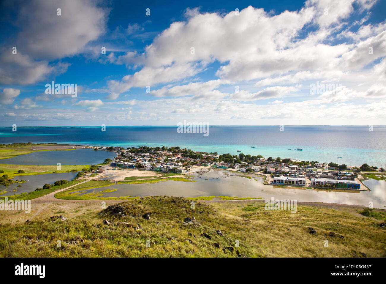 Venezuela, Archipelago Los Roques National Park, View of Gran Roque ...