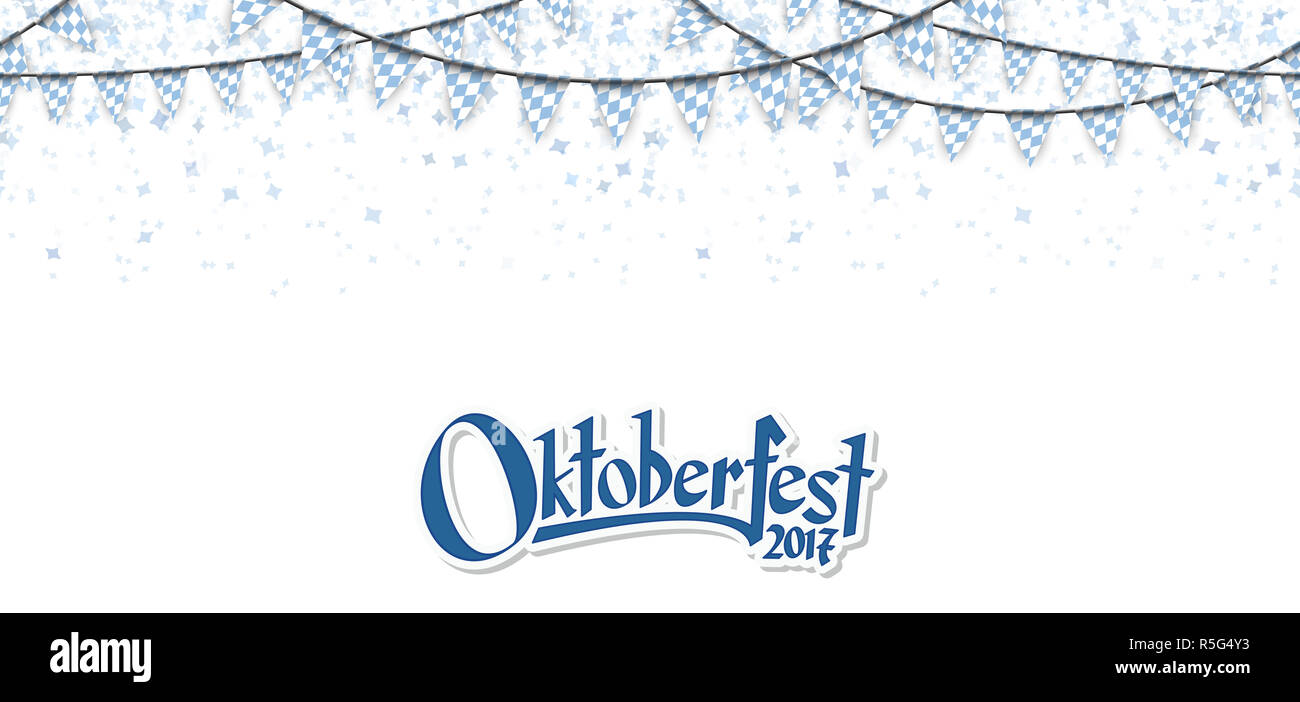 oktoberfest garlands with confetti Stock Photo - Alamy