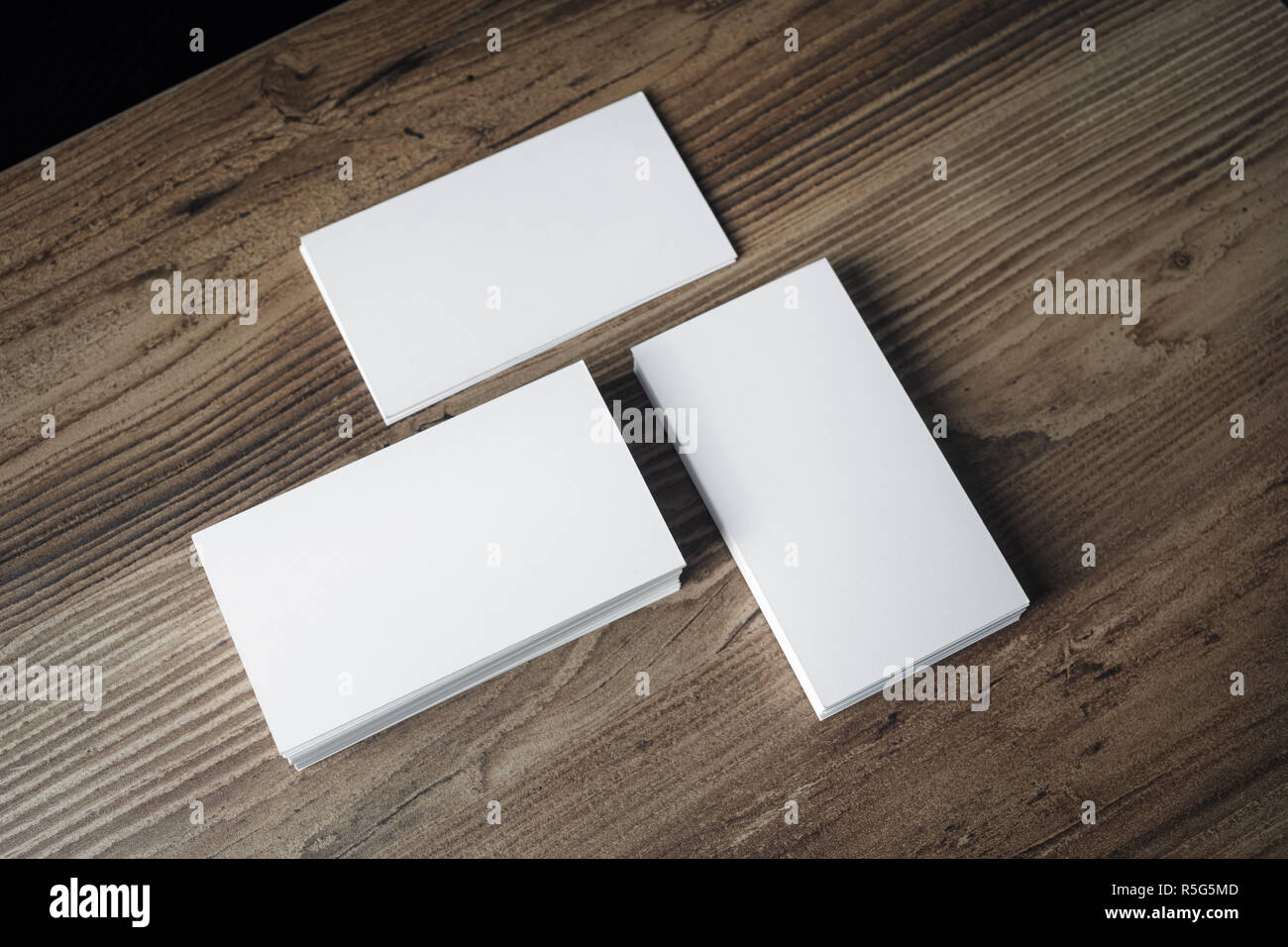 Piles of business cards Stock Photo - Alamy