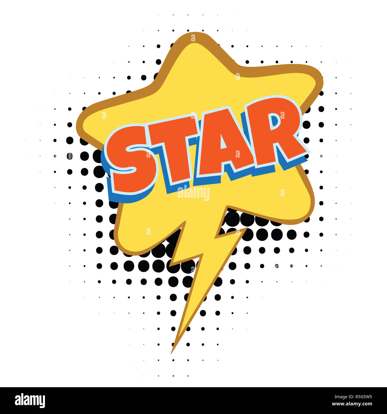 star comic word Stock Photo - Alamy