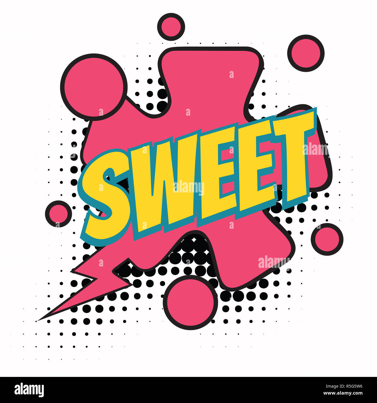 Cute sticker message word Cut Out Stock Images & Pictures - Alamy