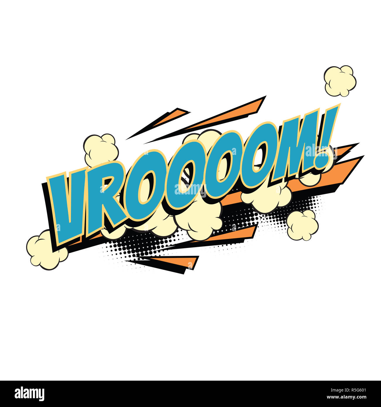 Vroom cartoon sound hi-res stock photography and images - Alamy