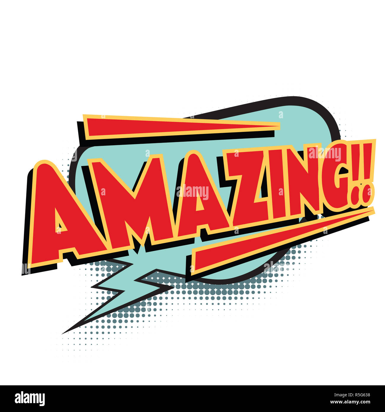 amazing comic word Stock Photo - Alamy