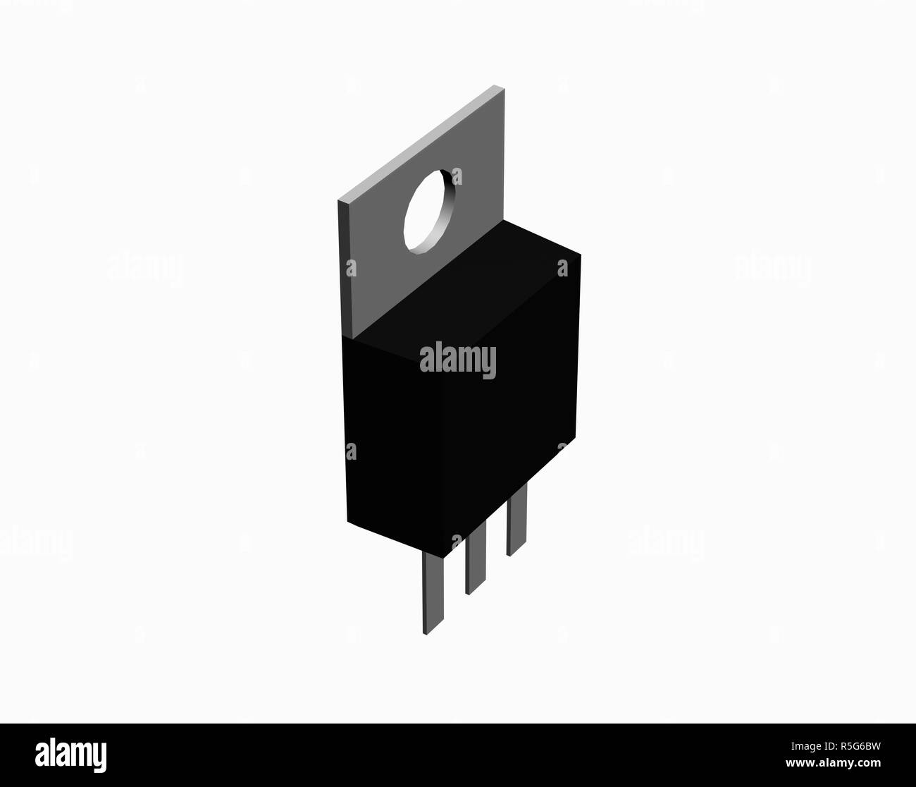 electronic transistor isolated Stock Photo - Alamy