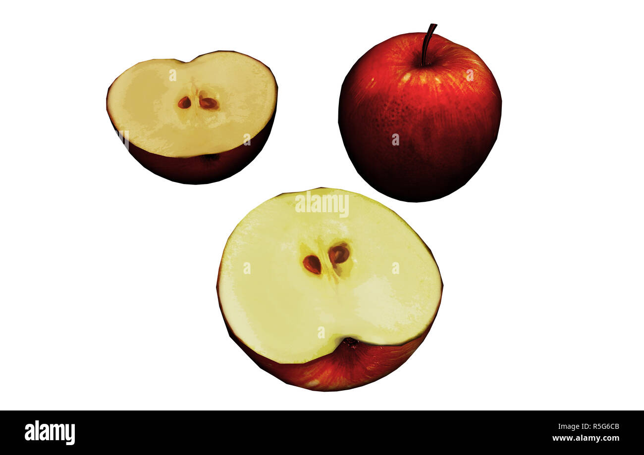 Apfel Apfelstiel High Resolution Stock Photography and Images - Alamy