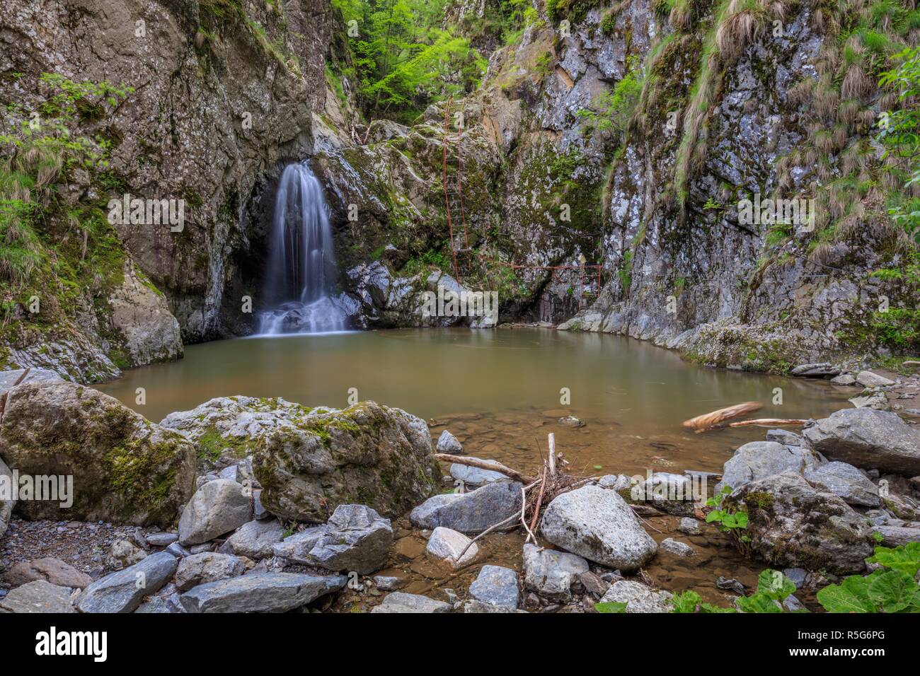 Valea lui Stan canyon and river in Romania Stock Photo - Alamy
