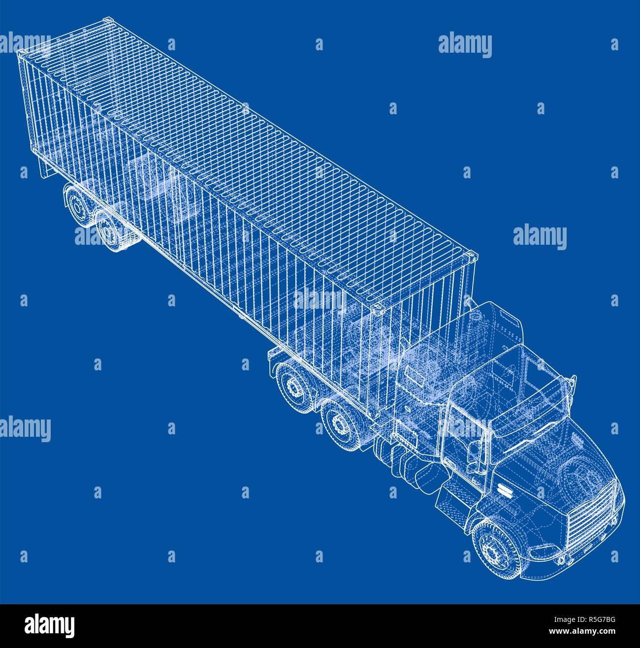 Truck with semitrailer Stock Photo - Alamy