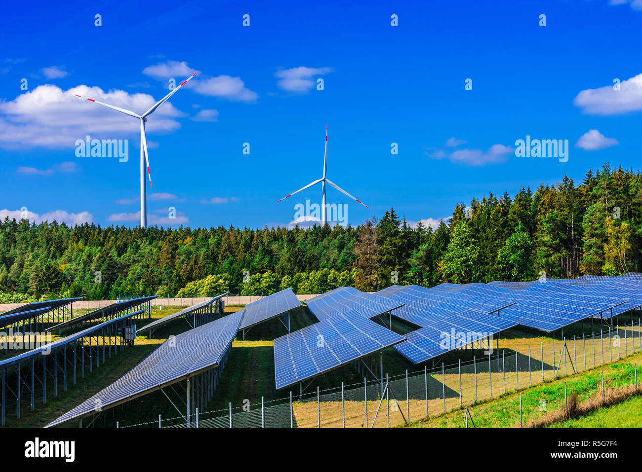 Modern solar power station windmill hi-res stock photography and images ...