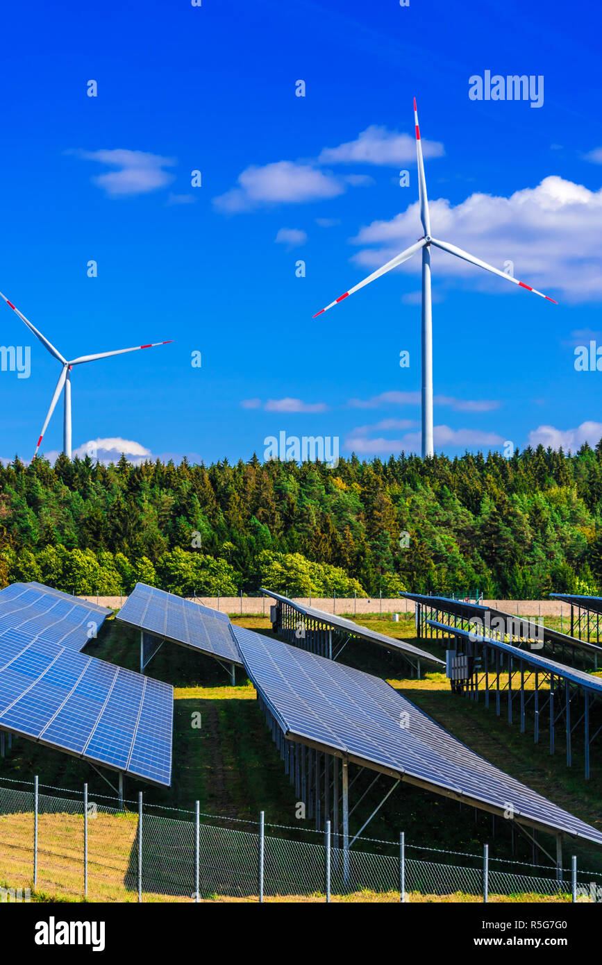 Modern solar power station windmill hi-res stock photography and images ...