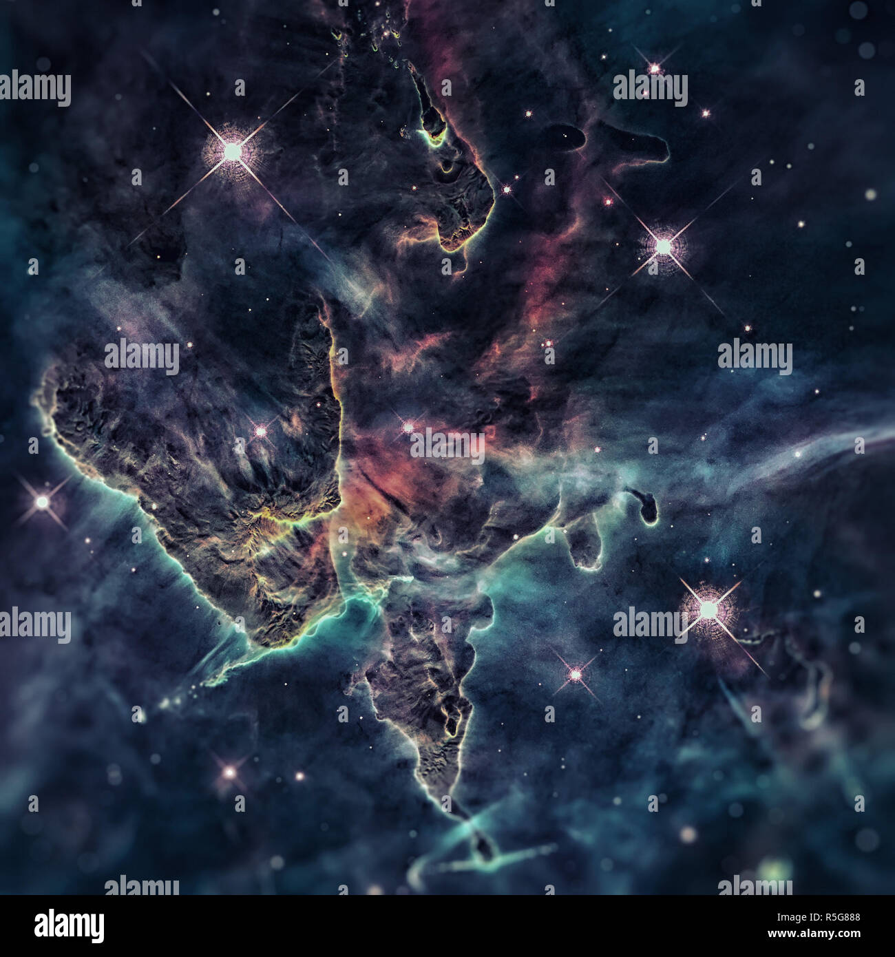 Mystic Mountain. Region in the Carina Nebula Stock Photo - Alamy