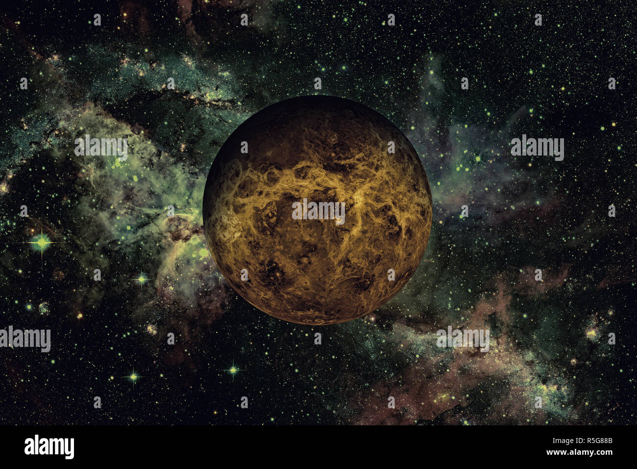 Planet Venus. Elements of this image furnished by NASA Stock Photo - Alamy