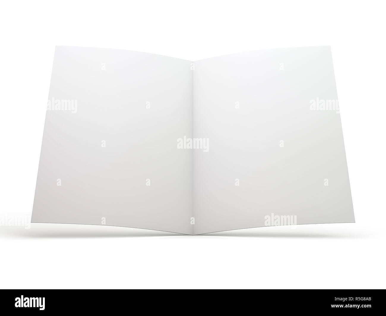 Blank Brochure magazine isolated to replace your design. 3D rendering ...