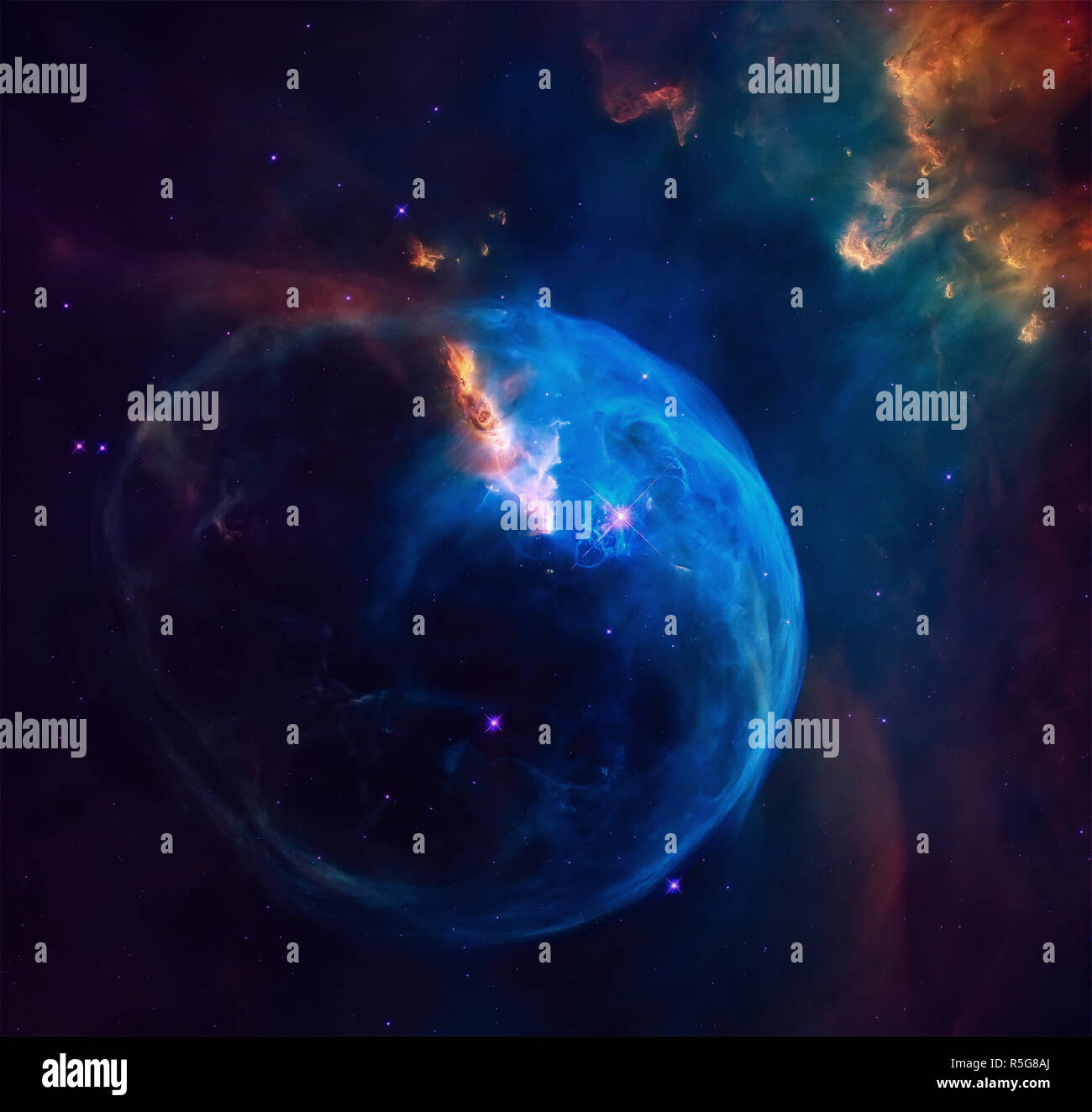 The Bubble Nebula in the constellation Cassiopeia Stock Photo - Alamy