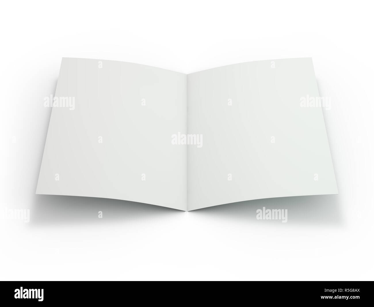 Blank Brochure magazine isolated to replace your design. 3D rendering ...