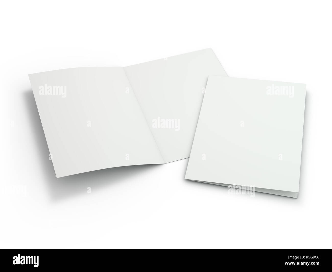 Blank Brochure magazine isolated to replace your design. 3D rendering ...