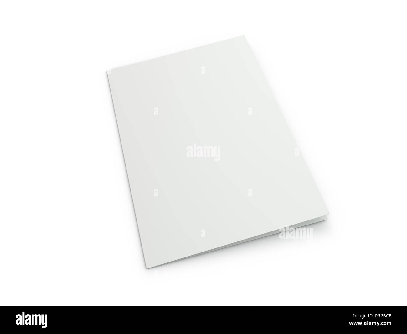 Blank Brochure magazine isolated to replace your design. 3D rendering ...