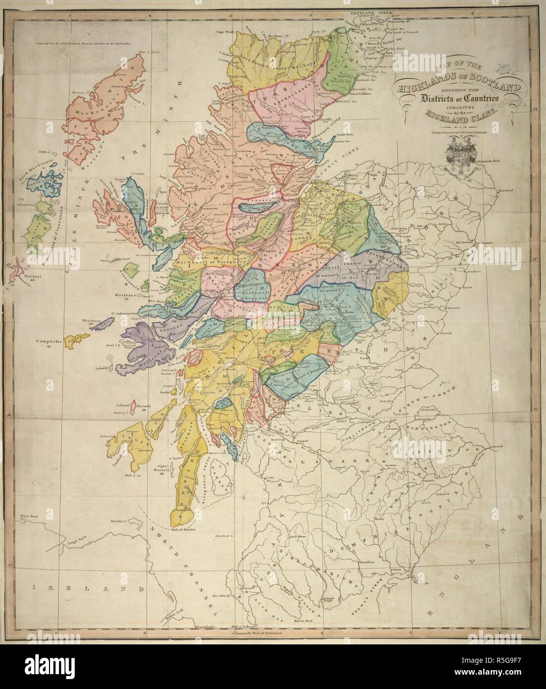 A map of the Highlands of Scotland. Map of the Highlands of Scotland ...