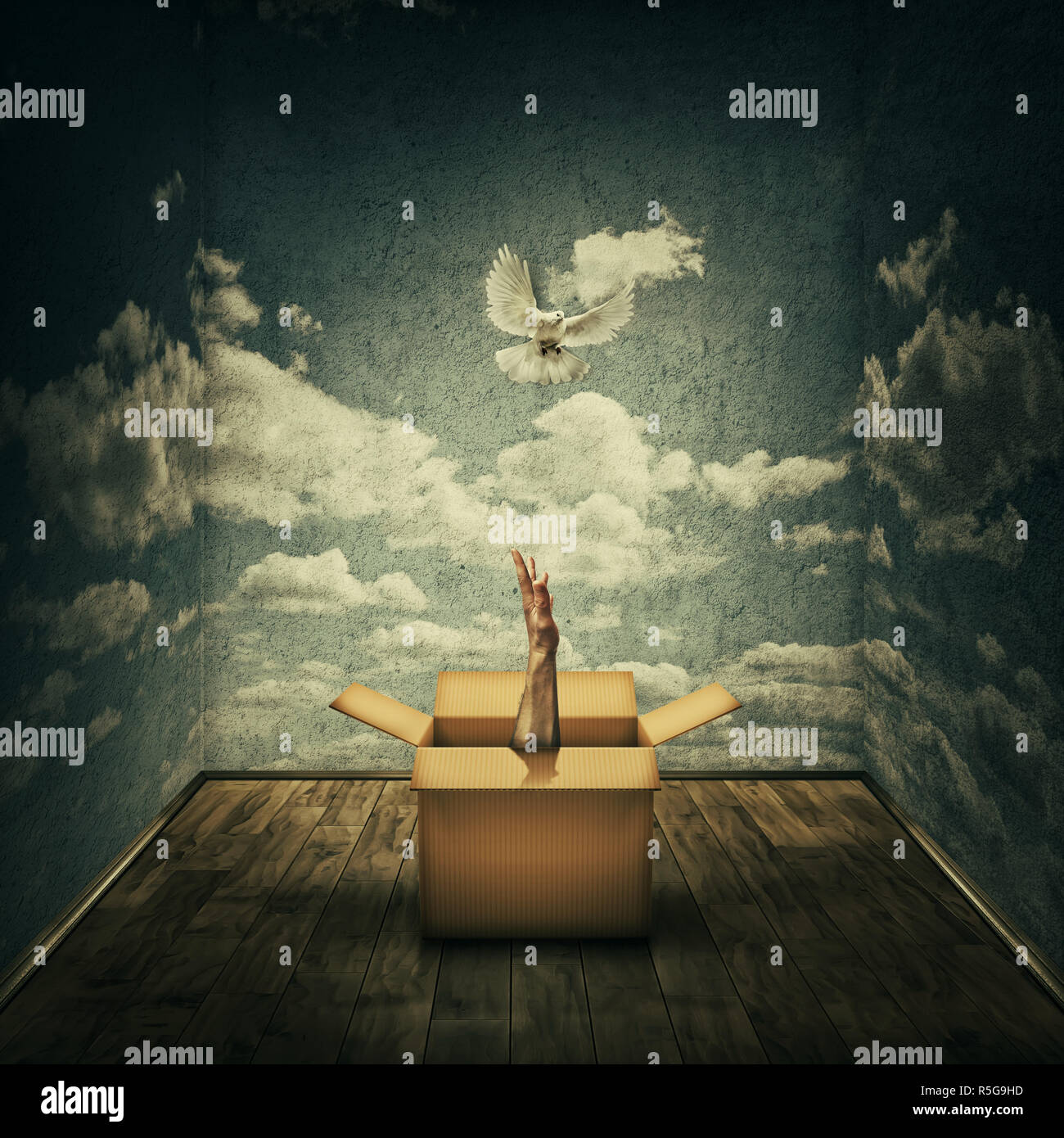 get out of the box Stock Photo - Alamy