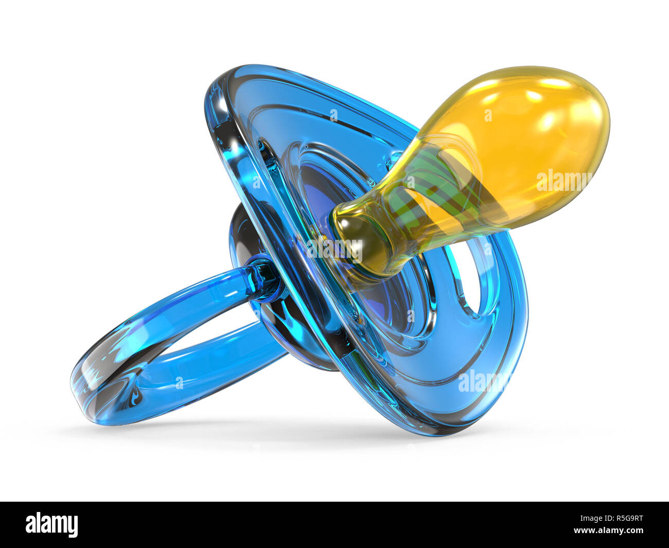 Baby design pacifier icon blue hi-res stock photography and images - Alamy