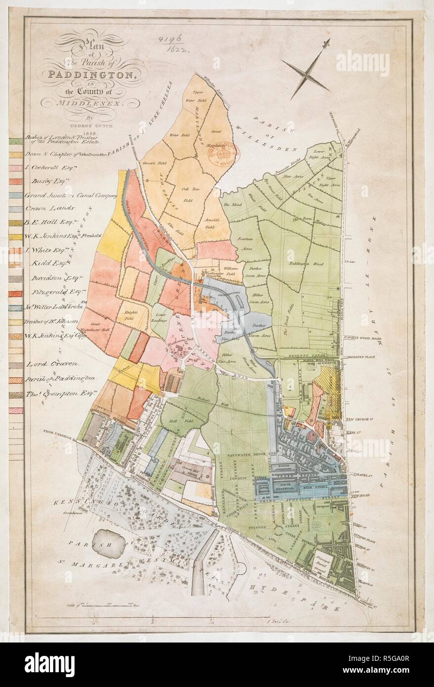 A plan of the parish of Paddington. Plan of the Parish of Paddington in ...