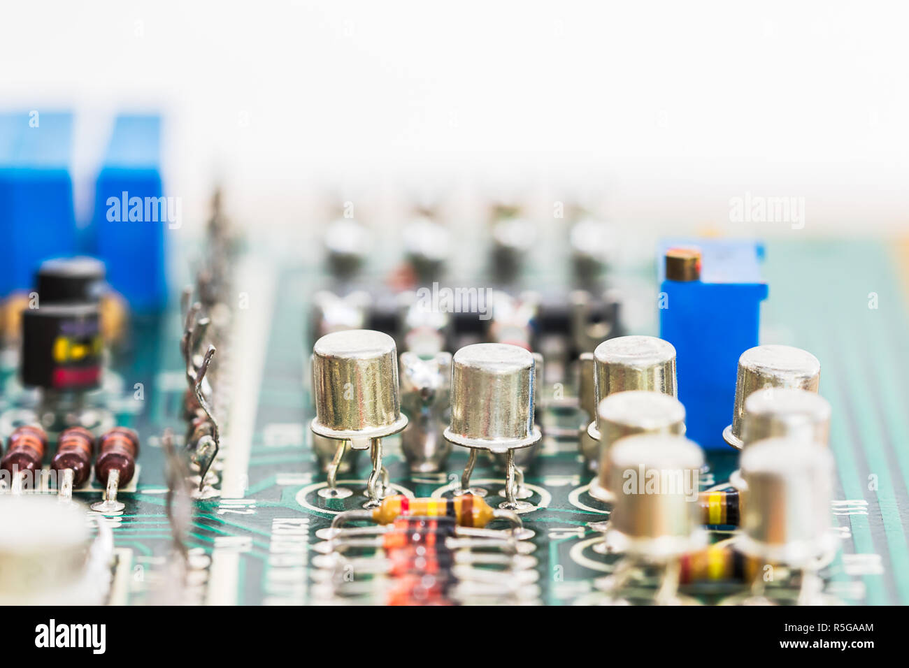 Close up electronic circuit board Stock Photo - Alamy