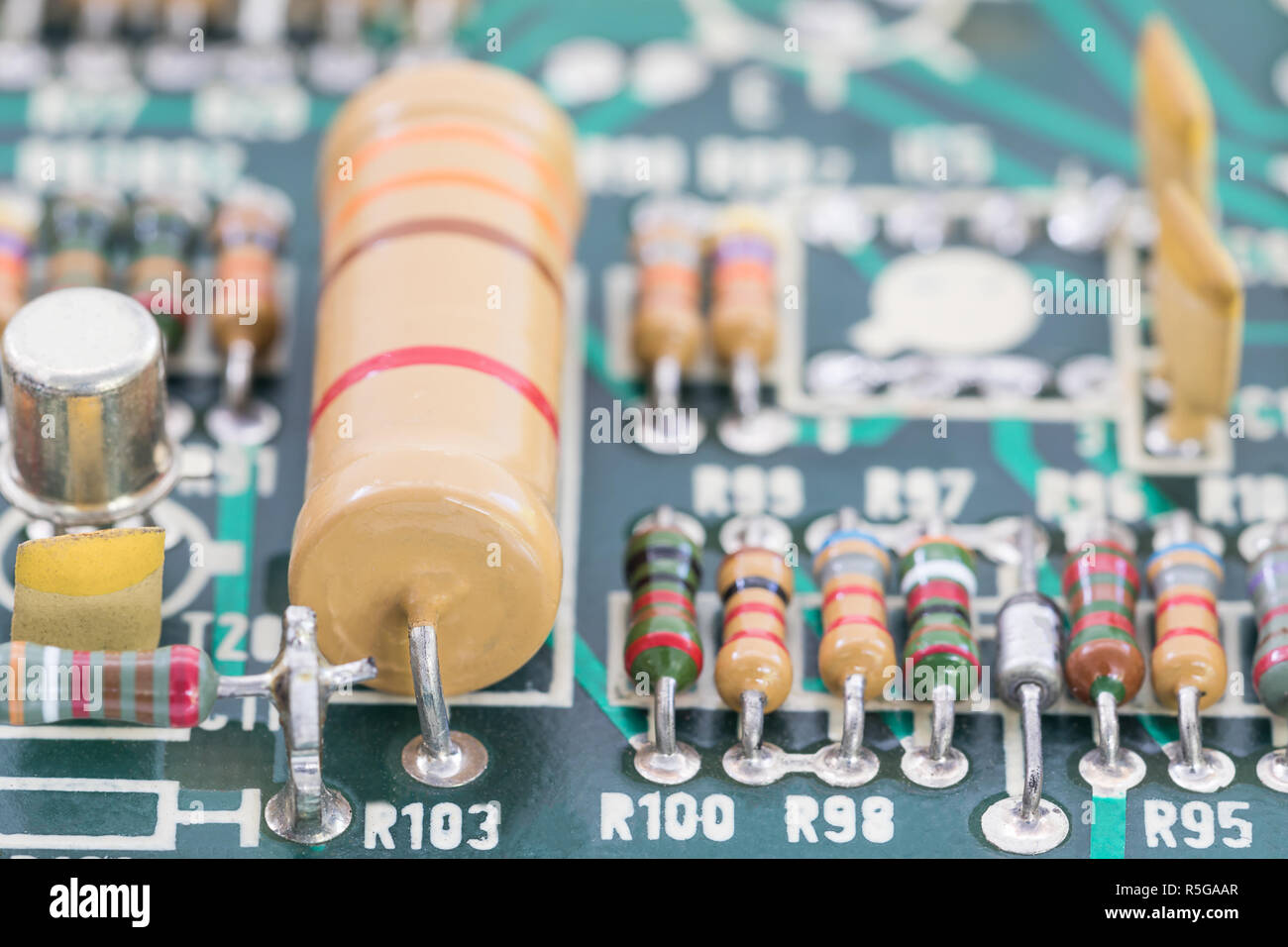Close up electronic circuit board Stock Photo - Alamy