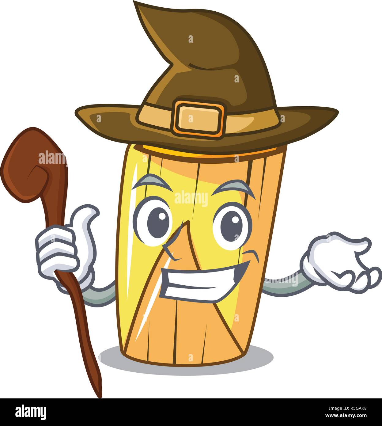 Witch traditional mexican food dishes tamales character vector ...