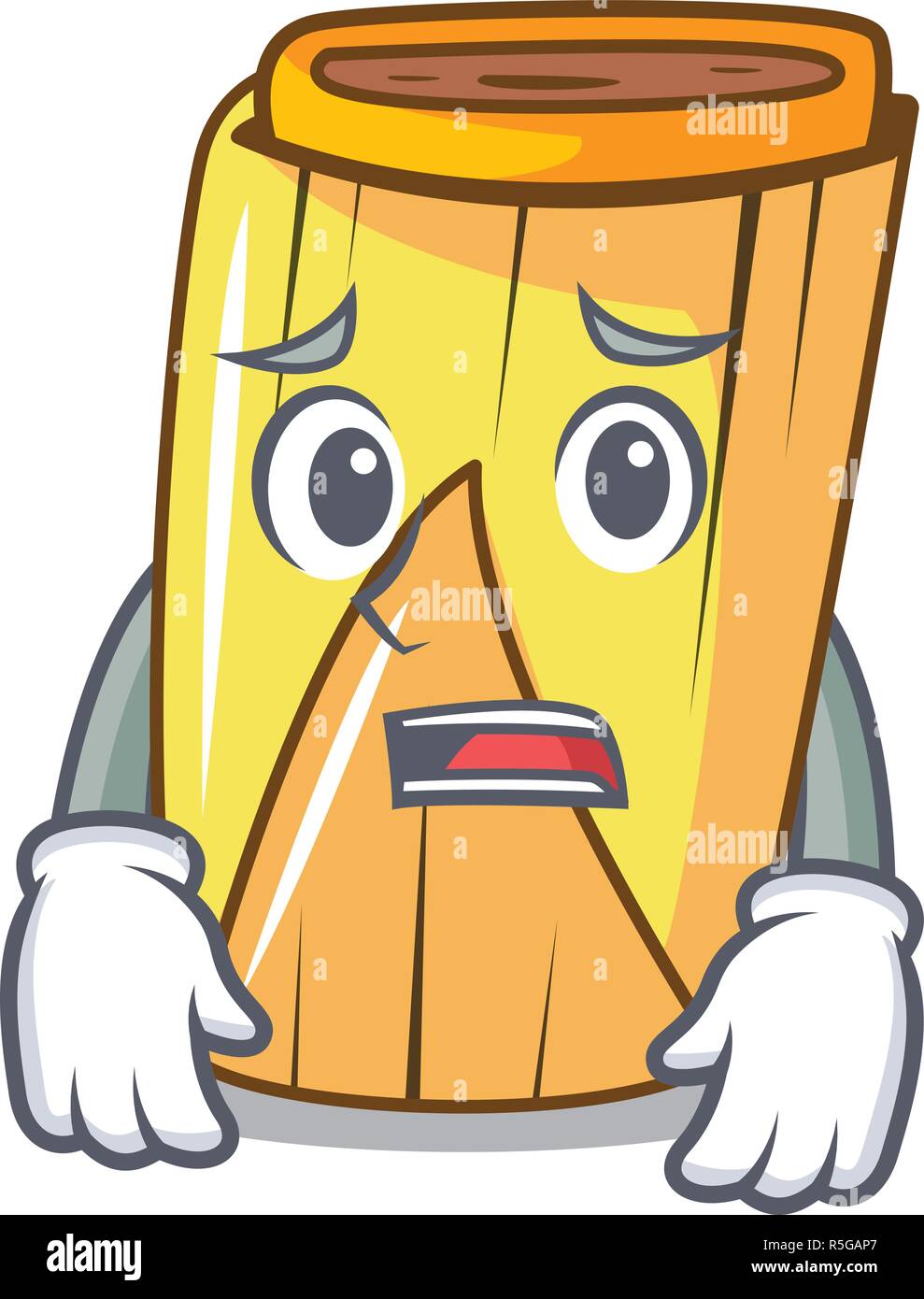Afraid traditional mexican food dishes tamales character vector ...