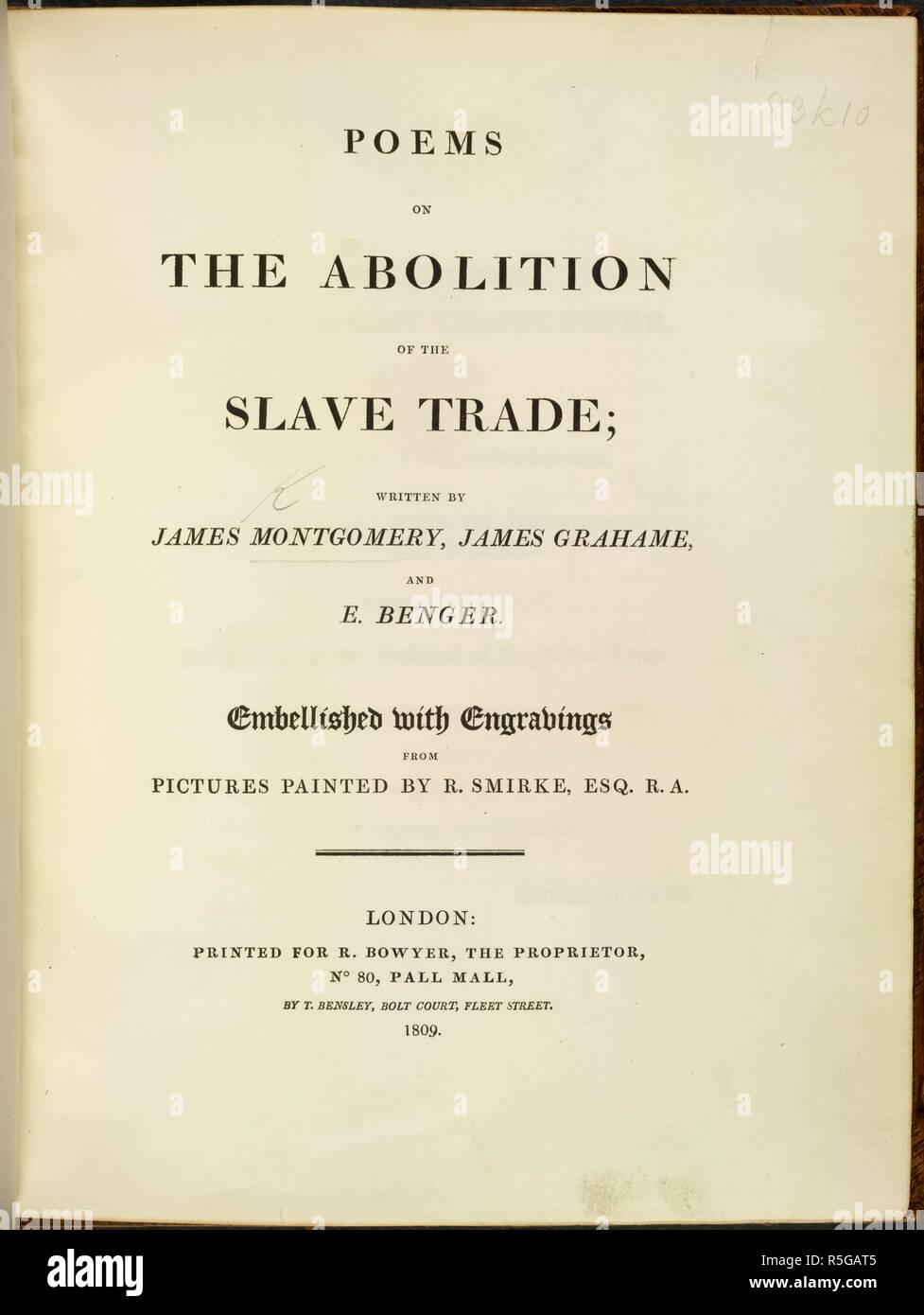 Title page. Poems on the Abolition of the Slave Trade; written by James ...