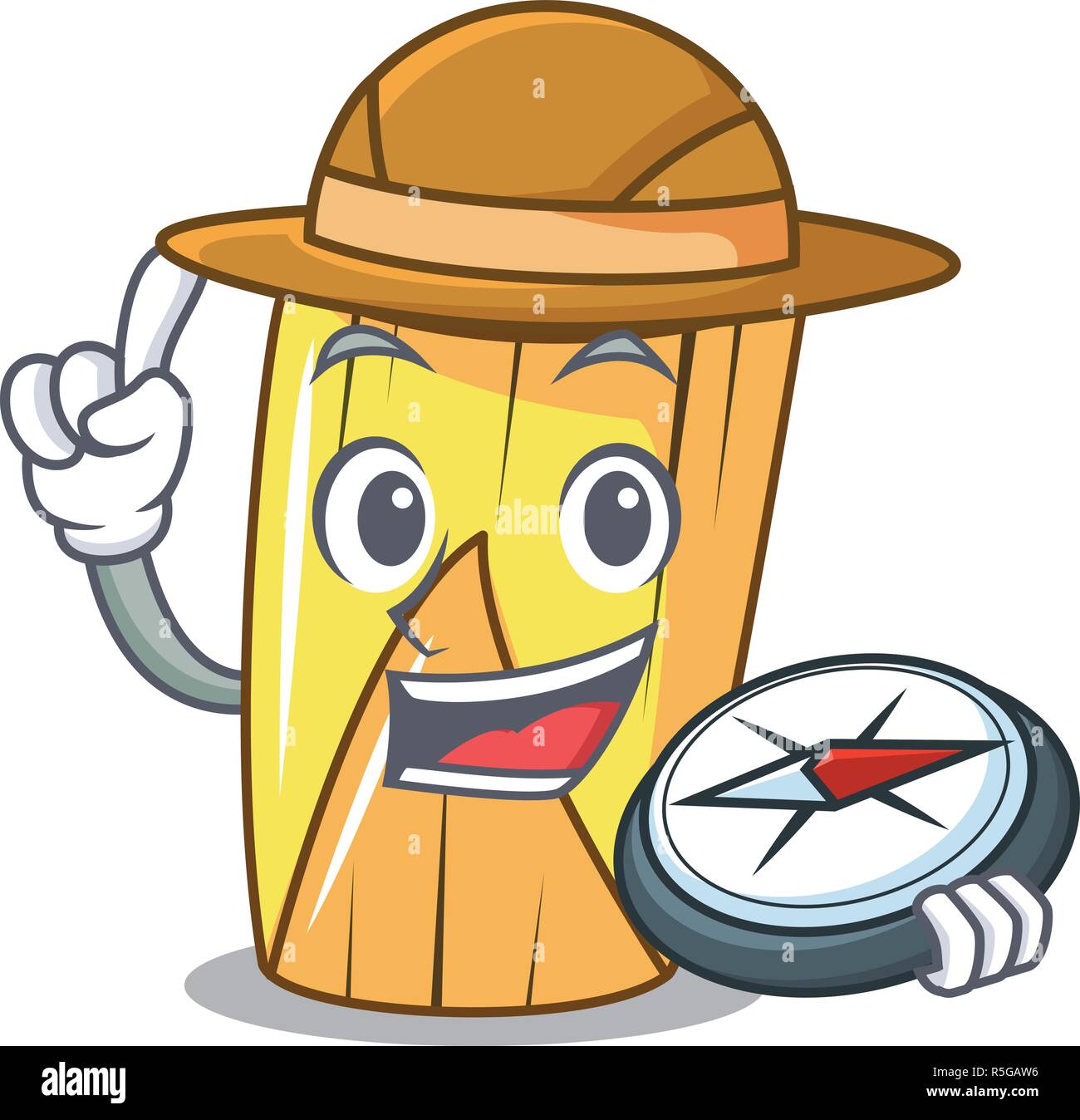 Explorer traditional mexican food dishes tamales character vector ...