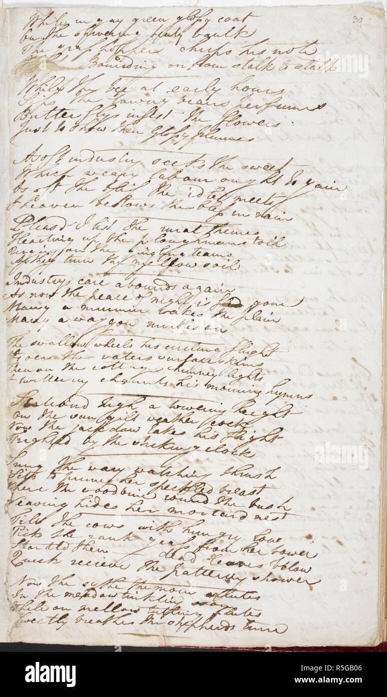 John clare poem hi-res stock photography and images - Alamy