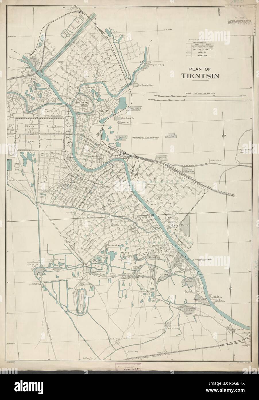 Map of china 20th century hi-res stock photography and images - Alamy