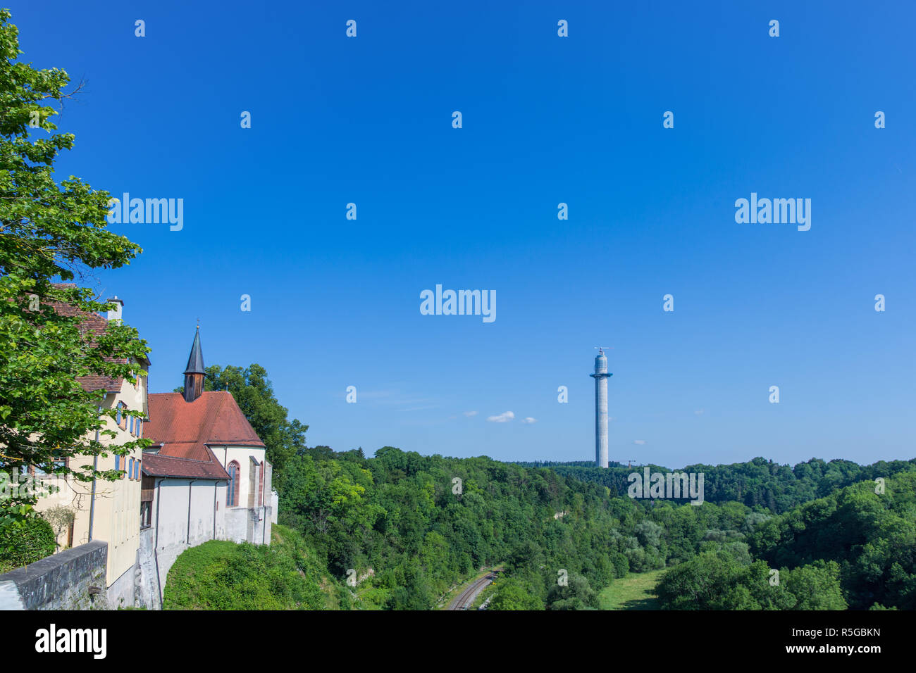 view of the test tower in rottweil Stock Photo - Alamy