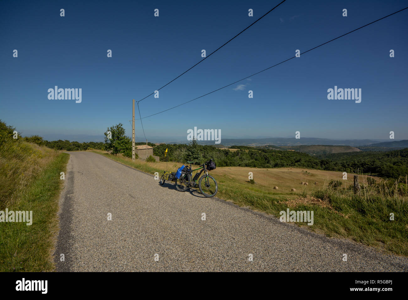 cycling in the ardeche Stock Photo - Alamy